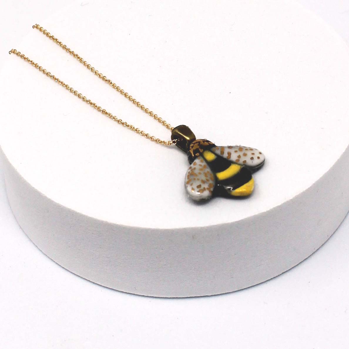 Porcelain Bee Necklace – Michele Hannan Ceramics